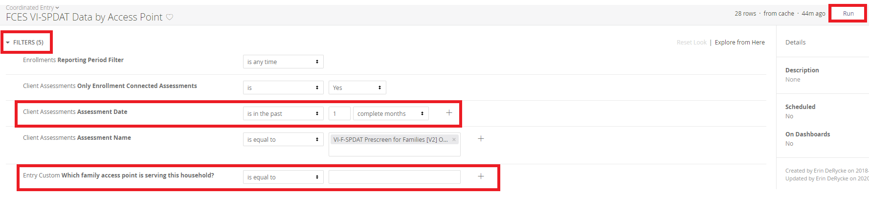 Coordinated Entry Reports on Enrollment and VI-SPDAT Data - OC HMIS