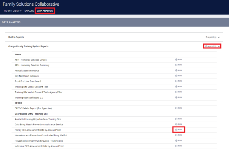 Coordinated Entry Reports on Enrollment and CES Assessment Data - OC HMIS