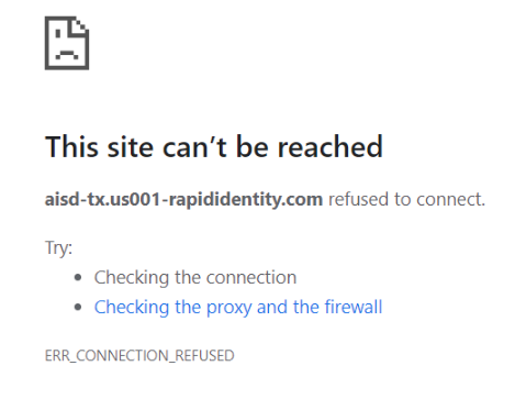 Can't log into AISD portal from home - Allen ISD Helpdesk