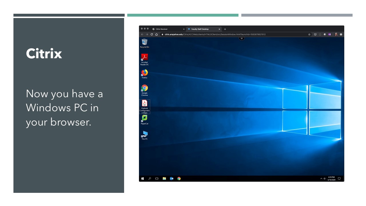 Using Citrix for Remote Access Spring 2020 - ACC Service Desk