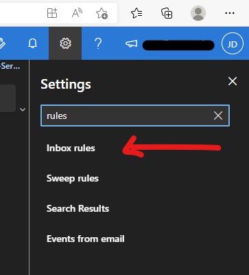 Office 365, How to Delete Inbox Rules from Outlook - BCC Helpdesk