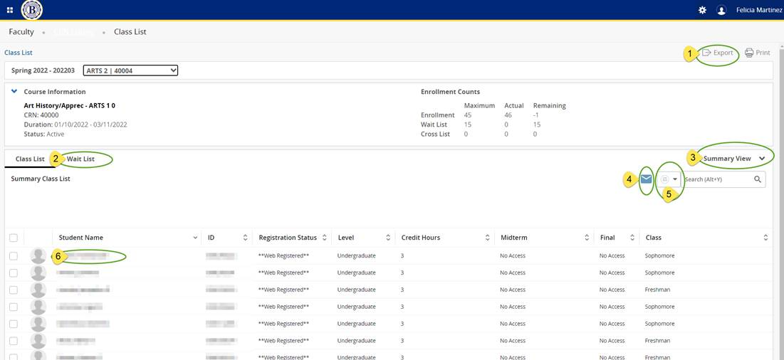 Faculty Dashboard - BCC Helpdesk