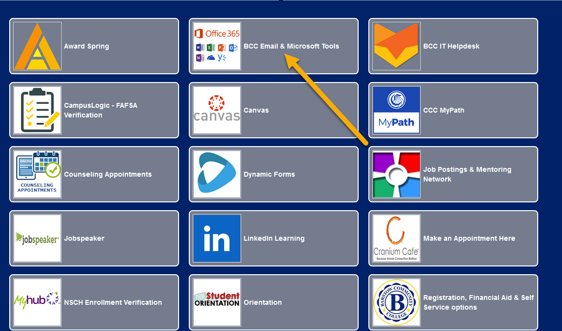 Accessing your assigned student email and Microsoft programs (Word ...