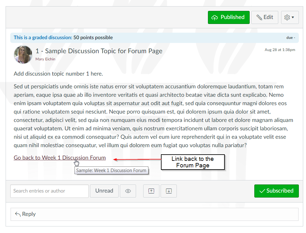 How Do I Create Discussion Forums FSU Canvas Support Center