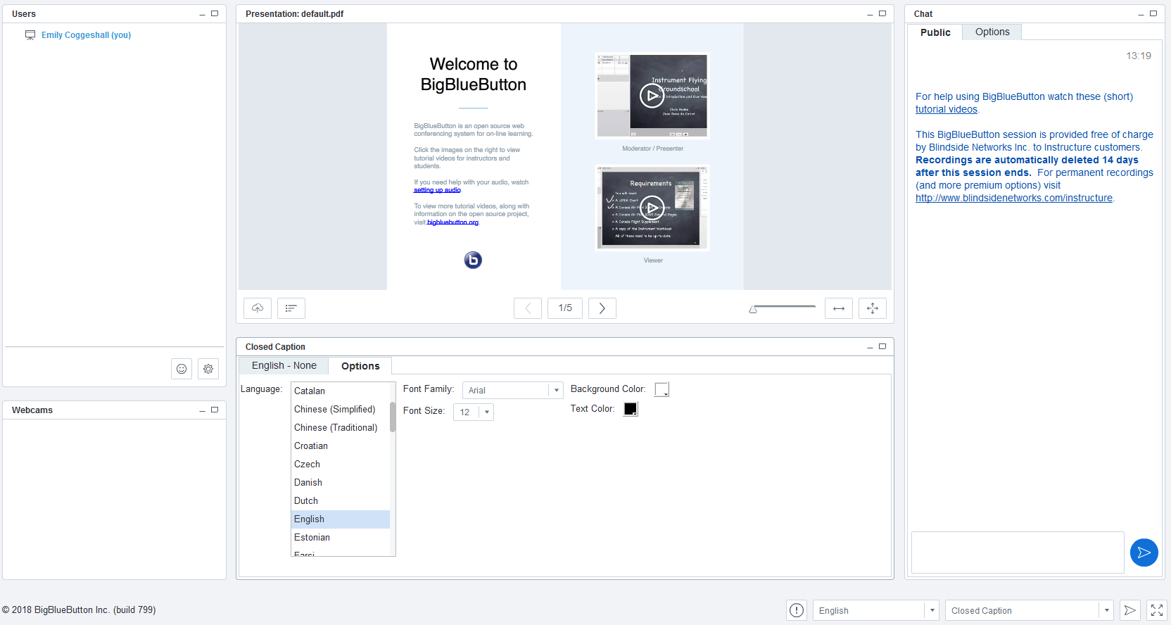 Different Layout Options in Canvas Conferences - FSU Canvas Support Center