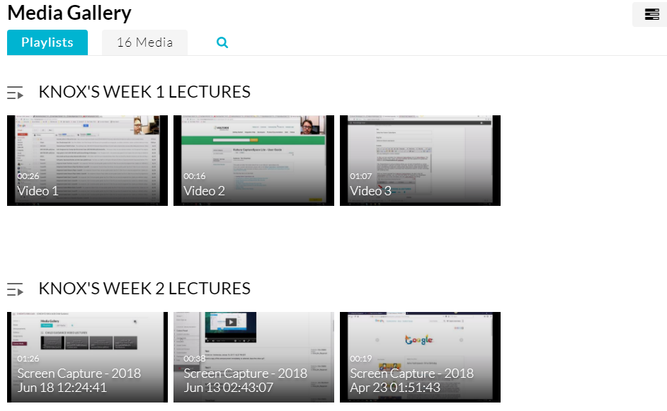 Instructors How To Organize Your Media Gallery Fsu Canvas Support Center