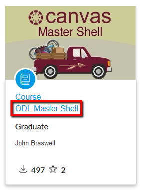 Design Tools: How to import the ODL Master Shell into your course or ...