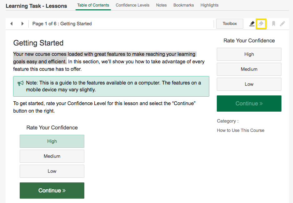 How do I highlight lesson content? - BenchPrep Support Center