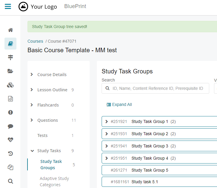 Creating and Editing a Structured Study Plan - Content Guide
