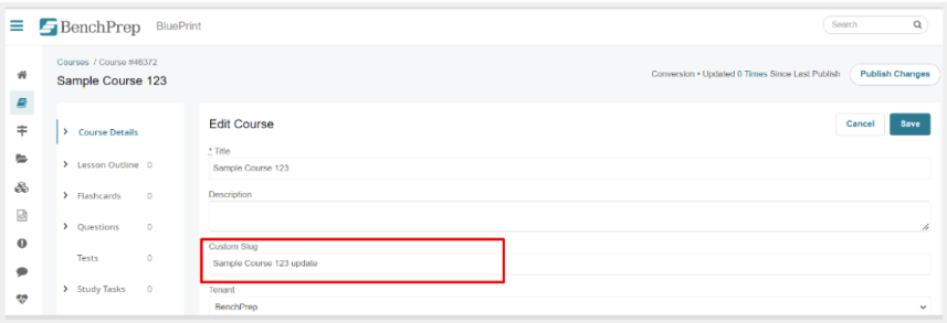 Managing Course Slugs - Content Guide