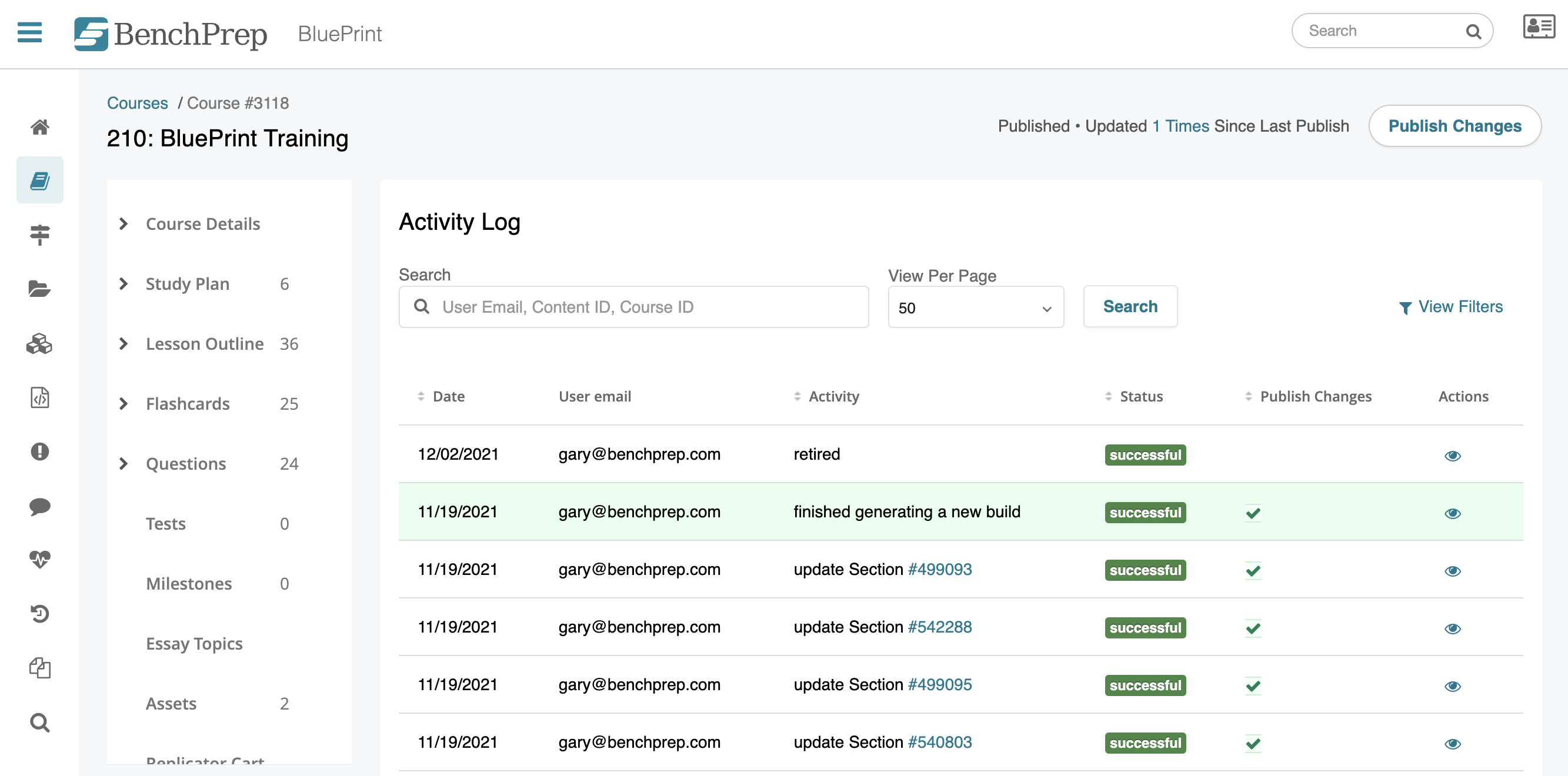 Publishing Changes to a Course and Course States - Content Guide Publishing Changes to a Course and Course States - Content Guide