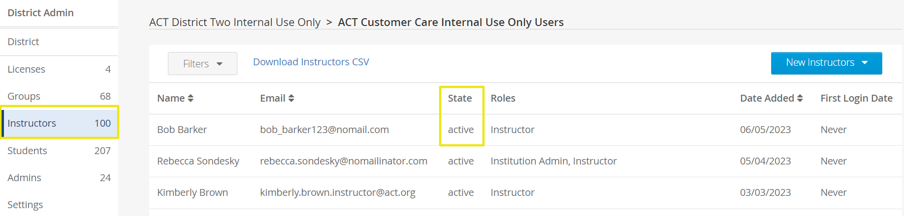 Understanding Access Status and State - Content Guide