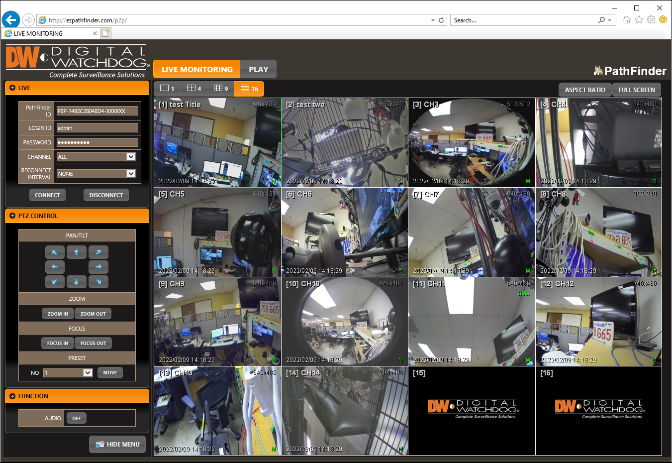 Connecting to a VMAX IP Plus Using PathFinder (P2P) - Digital Watchdog ...
