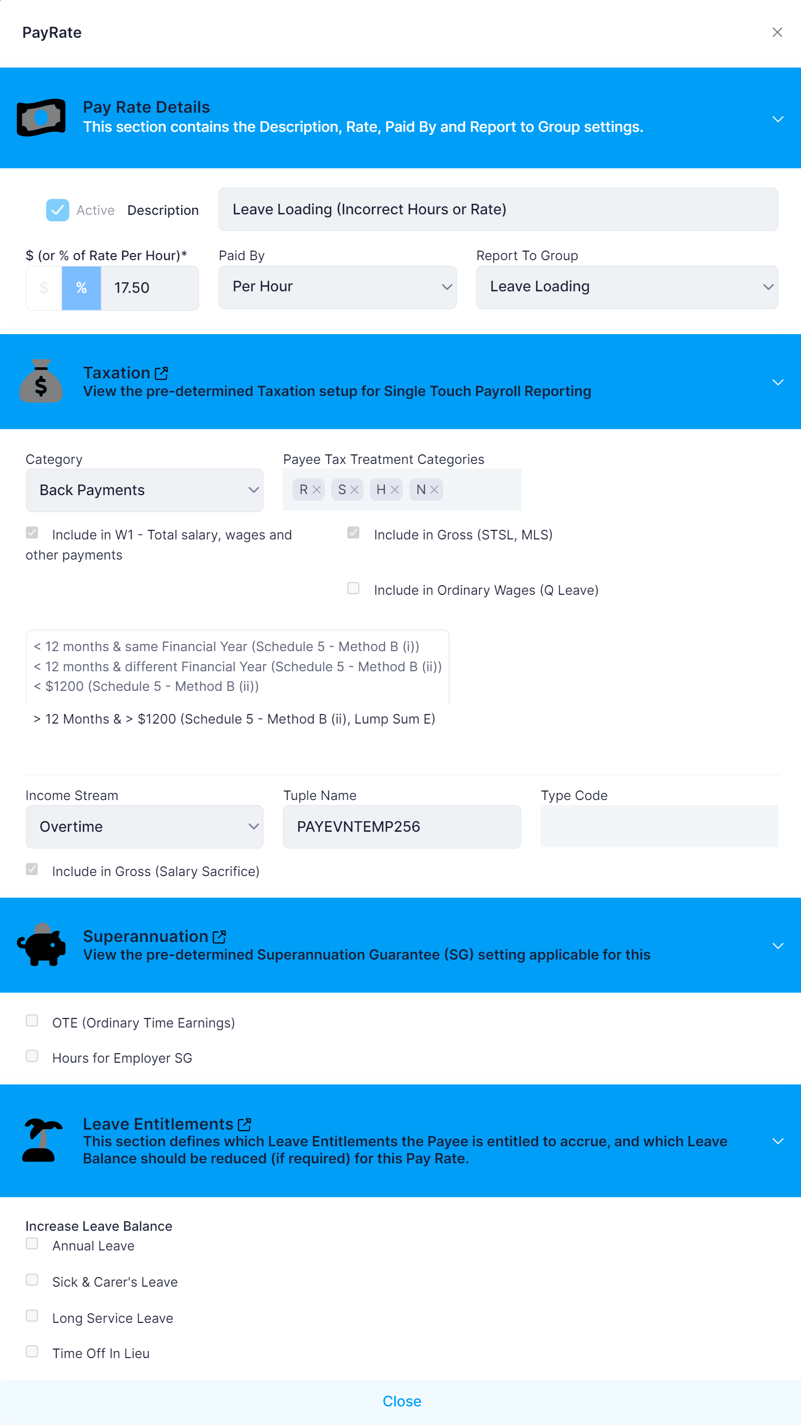 Leave Loading Incorrect Hours Or Rate E PayDay Support Services leave-loading-incorrect-hours-or-rate-e-payday-support-services