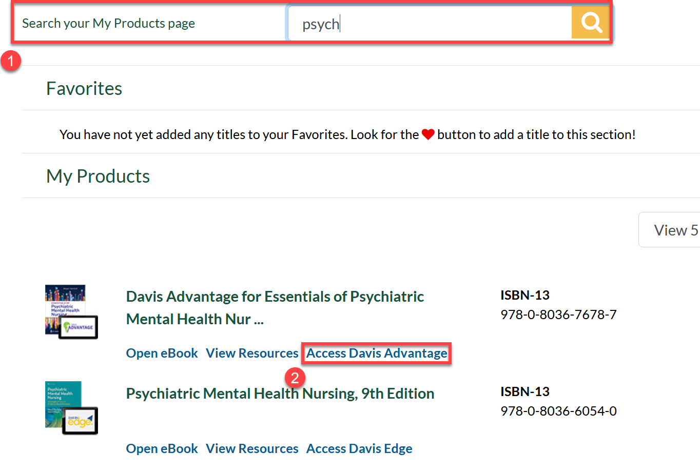 Student: Access Davis Advantage: Davis Advantage - FA Davis Customer Support Center