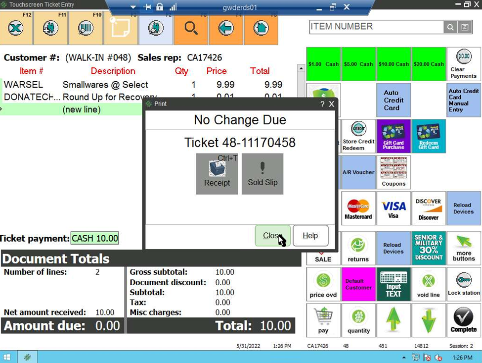 Counterpoint POS Register Screen Troubleshooting - IT Support