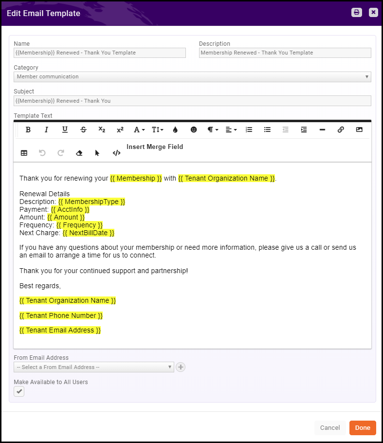 Create and Manage Email Templates - GrowthZone