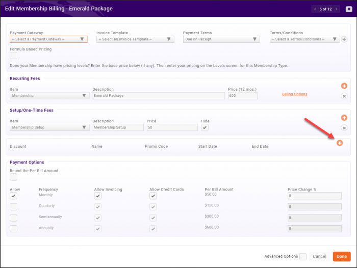 Add Discount/Promo Code to New Memberships - GrowthZone