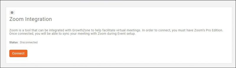 Zoom Integration - GrowthZone
