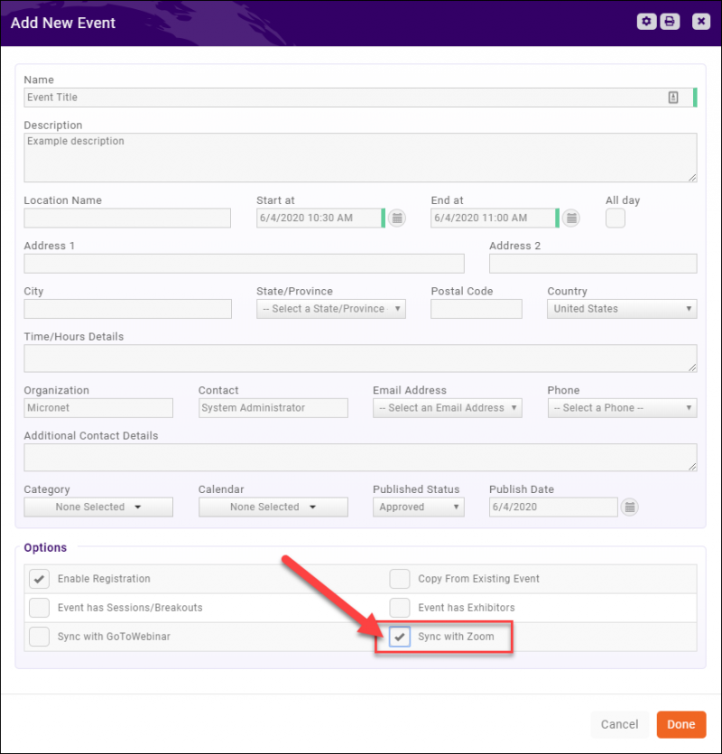Zoom Integration - GrowthZone