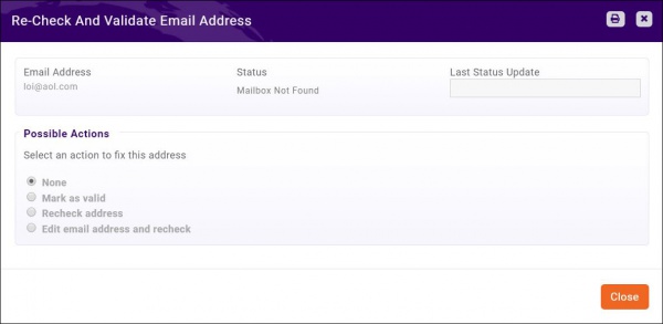Manage Invalid Email Address - GrowthZone
