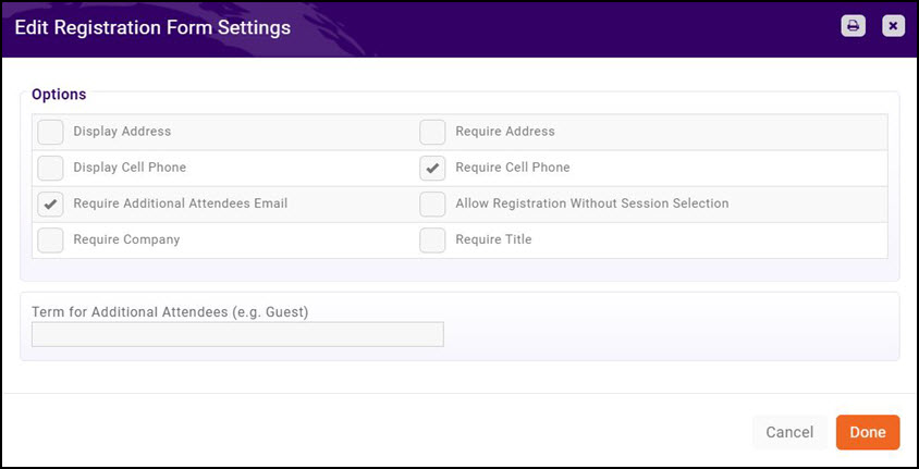 Configure Your Registration Form Settings - GrowthZone