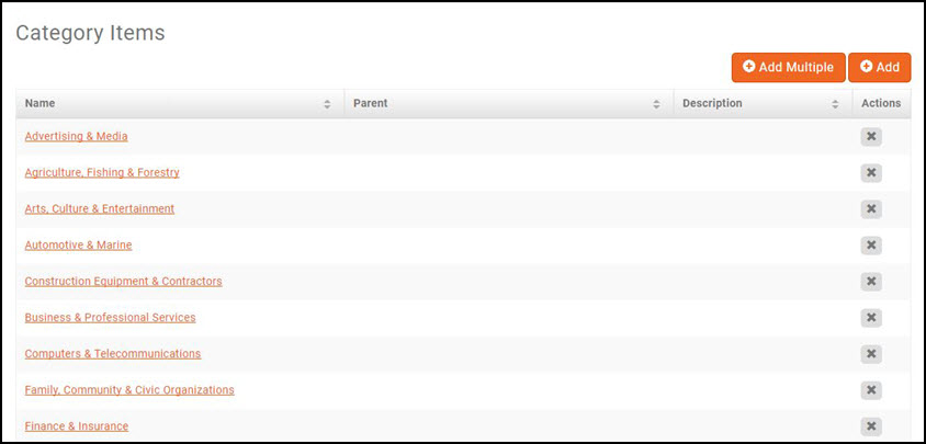 Categories - GrowthZone