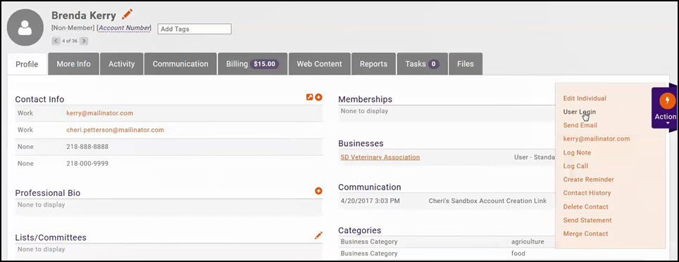 Assign Member Access Level - GrowthZone