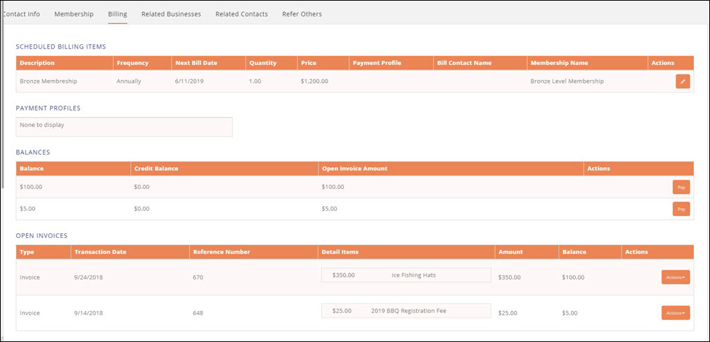 Store Bank Account/ACH Profile in the Info Hub - GrowthZone