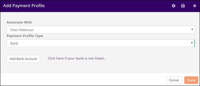 Store Bank Account Profile in the Info Hub - GrowthZone