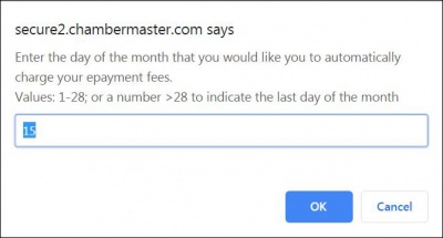 Set Up Autopay of Payment Profiles - ChamberMaster