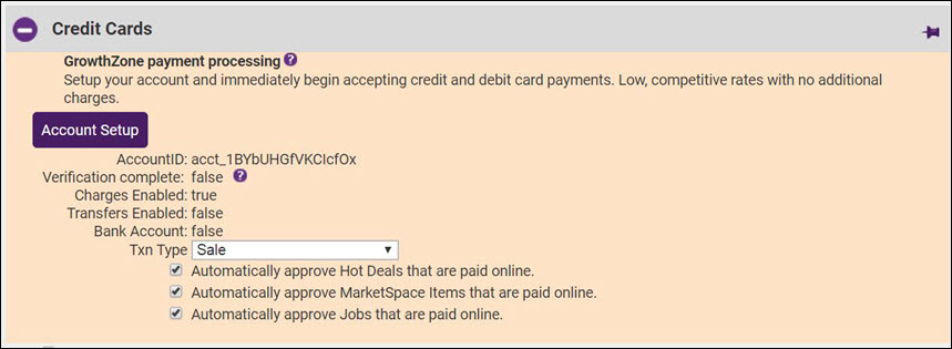 GrowthZone Pay Initial Setup - ChamberMaster