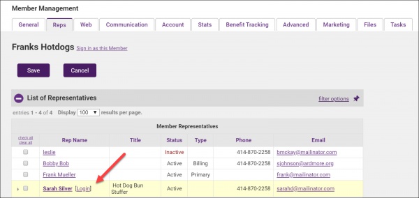 Sign In to MIC as a Rep - ChamberMaster