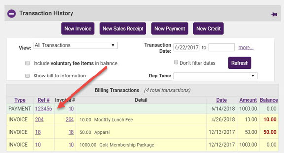 Process Credits - ChamberMaster
