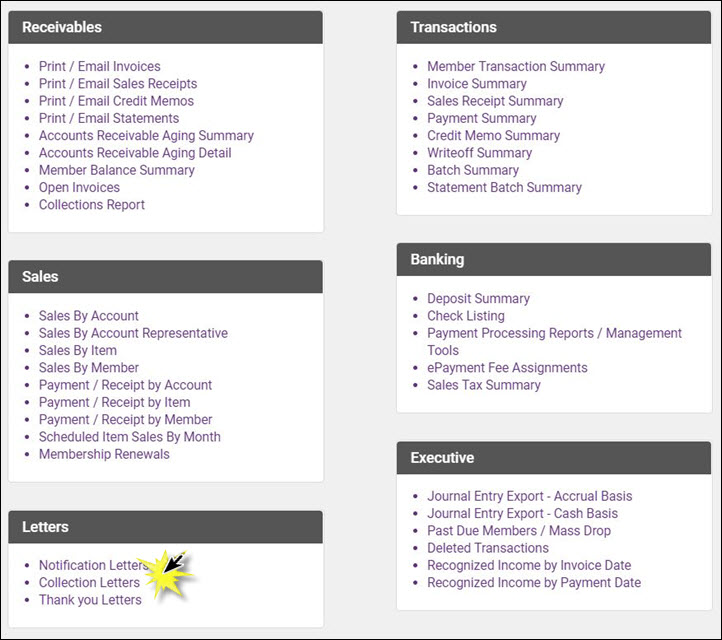 Collection Letters - ChamberMaster