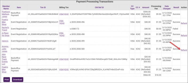 GrowthZone Pay Refunds - ChamberMaster