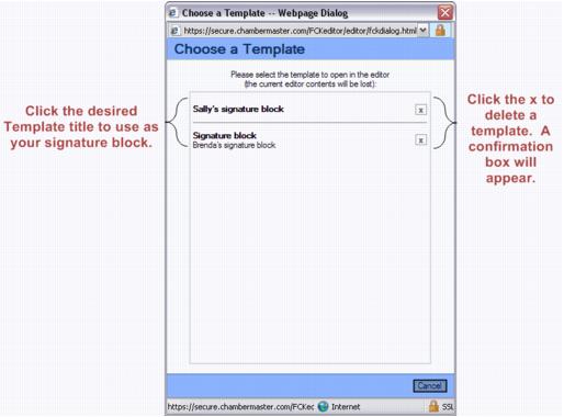 Create an Email Signature Block - ChamberMaster