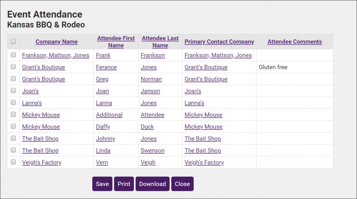 Mark Registrants as Attended - ChamberMaster
