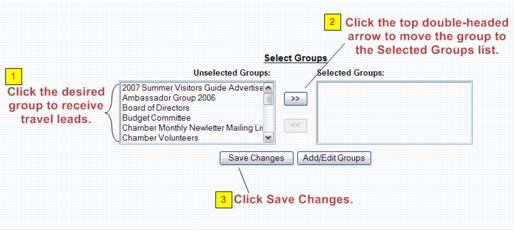 Information Request Setup - ChamberMaster
