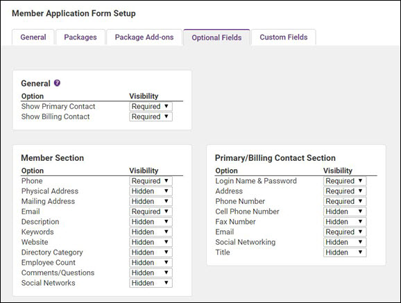 Online Membership Application Setup - ChamberMaster