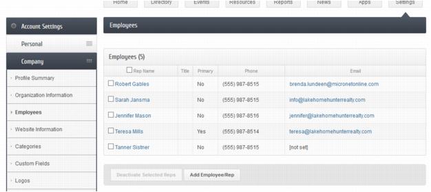 MIC: Add Reps to Employee/Rep list and Send Invitation - ChamberMaster
