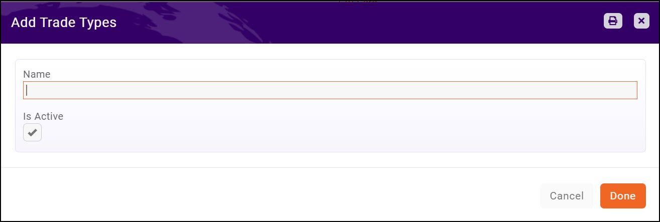 Setup Trade & External Payment Types - GrowthZone