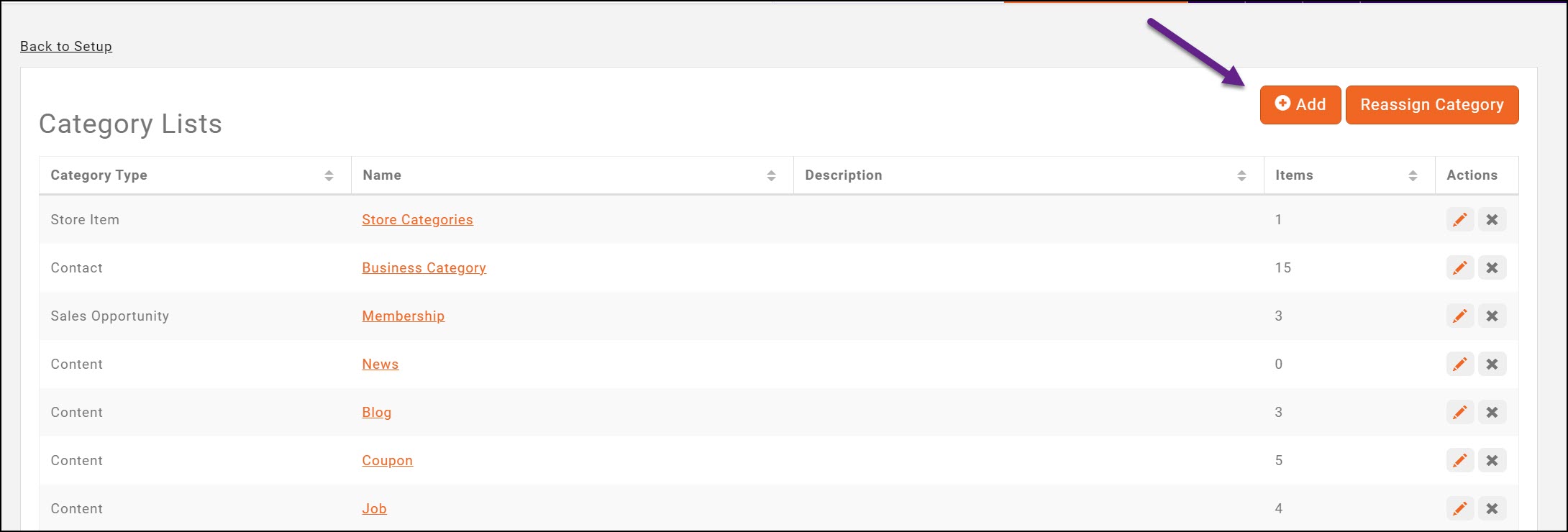Create a Category List - GrowthZone