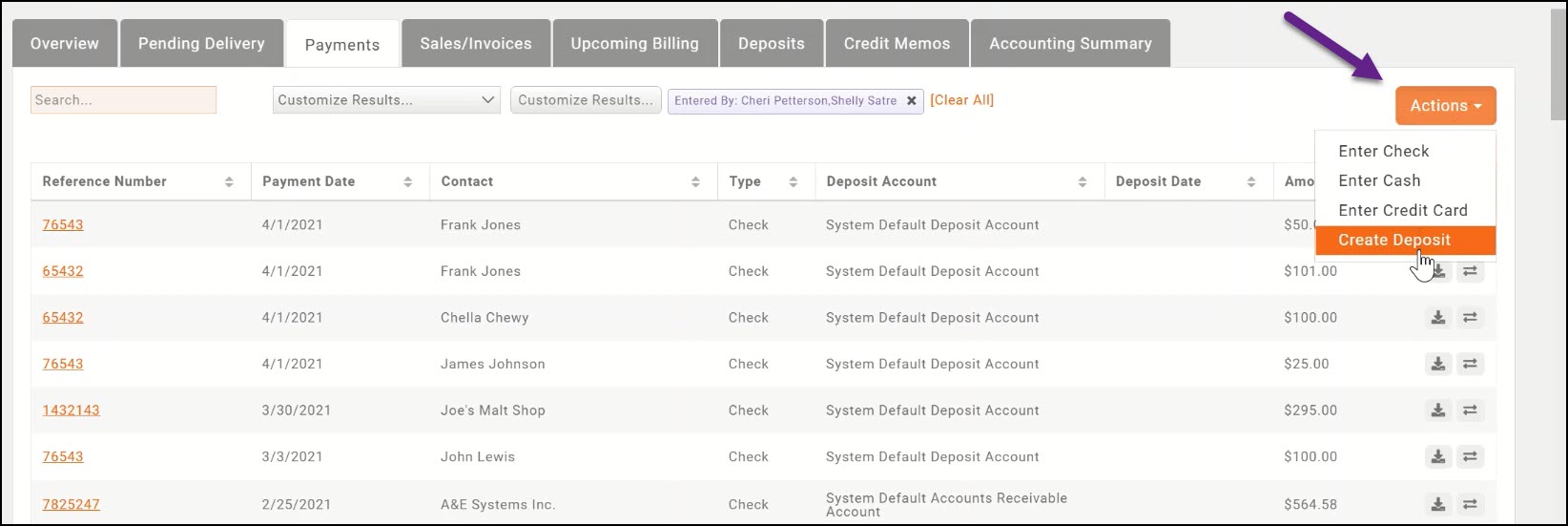 Prepare Deposits - GrowthZone