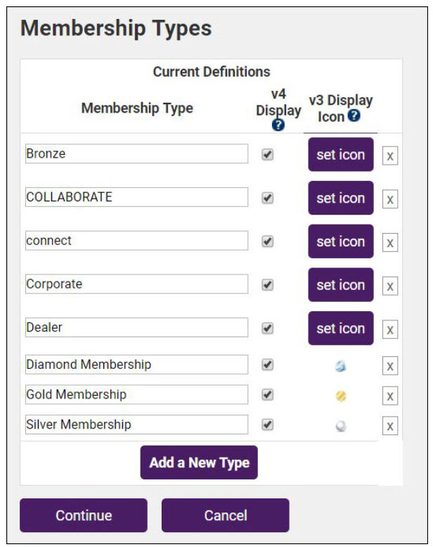 Setup Membership Types - ChamberMaster