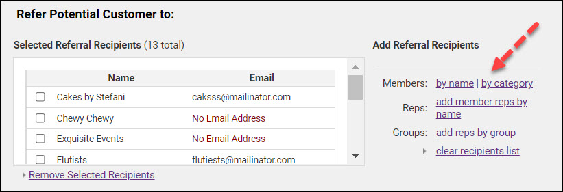 Refer Members Using eReferral - ChamberMaster