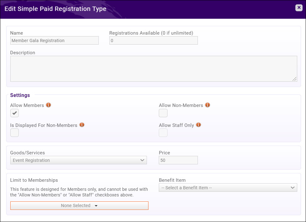 Add a Simple Paid Registration Fee - GrowthZone