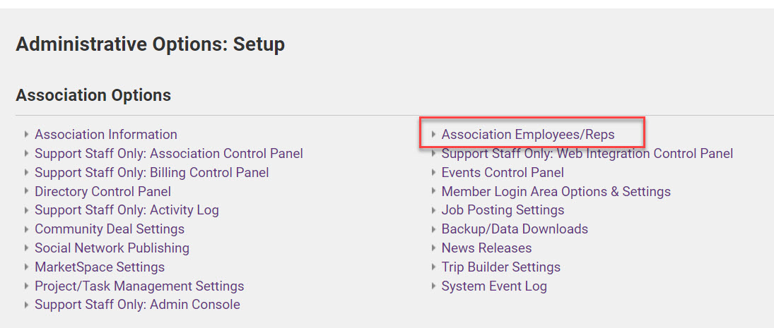 Manage Staff Logins and Permissions - ChamberMaster
