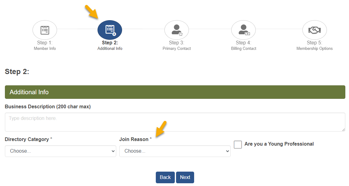 Membership Application Custom Fields - ChamberMaster