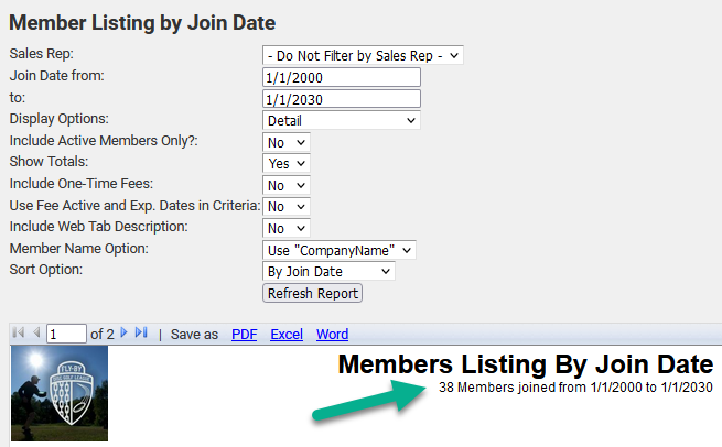 Common Membership Calculations - ChamberMaster